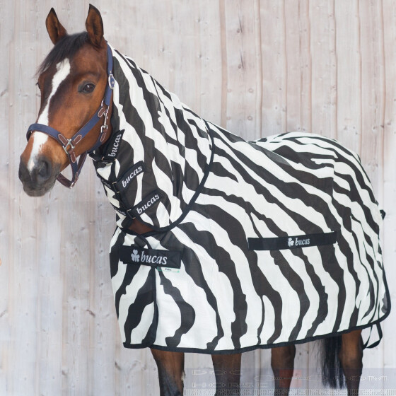 Bucas Buzz Off Zebra Fly Rug - DocHorse